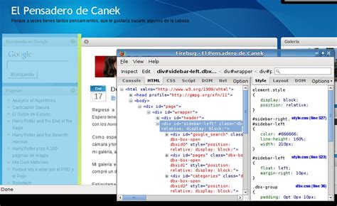 Firebug El Pensadero De Canek
