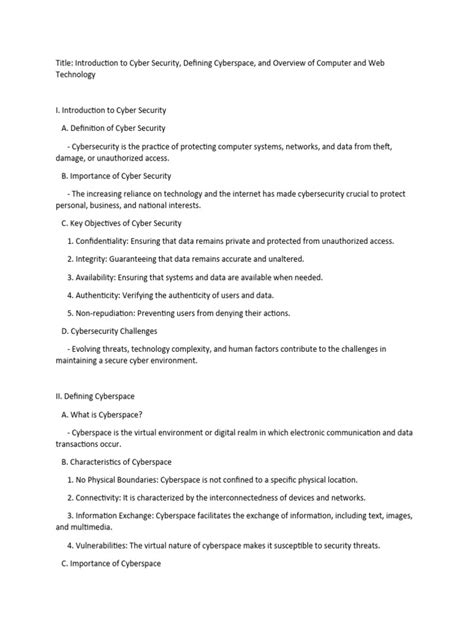 Cyber Security Note Pdf