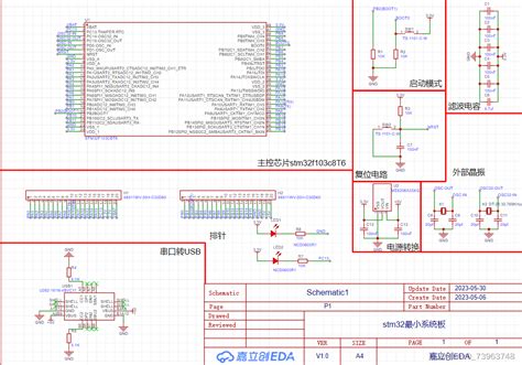 保姆教程——画stm32最小系统板(立创eda) Csdn博客 保姆教程——画stm32最小系统板(立创eda) Csdn博客
