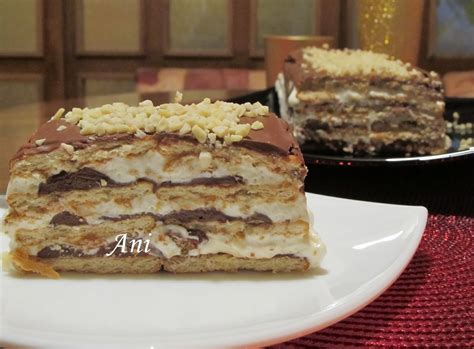 Готварската книга на Ани Бисквитена торта с Нутела и маскарпоне