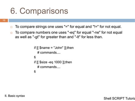 Shell Script Tutorial Ppt
