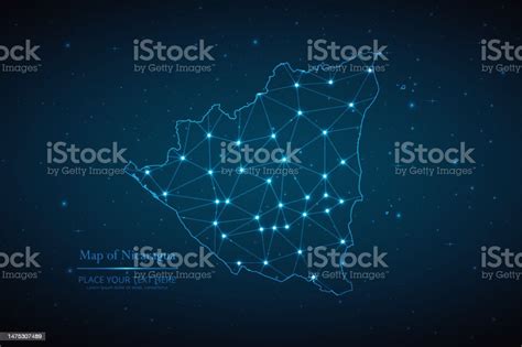 니카라과 기하학적 메쉬 다각형 네트워크 라인의 추상지도 0명에 대한 스톡 벡터 아트 및 기타 이미지 0명 3차원 형태