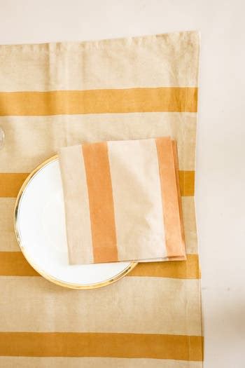 Ninéh Oh Stripes Rose Block Print Napkins Set Of 4 Nordstrom