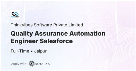 Quality Assurance Automation Engineer Salesforce Job Jaipur Senior