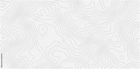 Abstract Topographic Wavy Curve Line Background Topography Map Pattern Geographic Curved