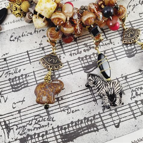 Handmade Safari Necklace A Journey To The Wild