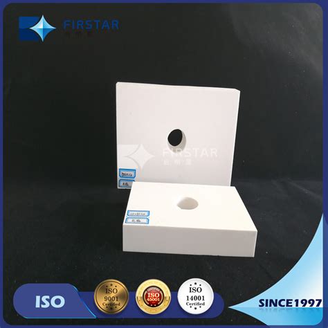 Abrasion Resistant Weldable Alumina Ceramic Tiles With Weld Washer And