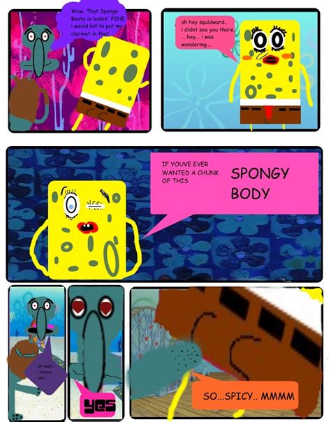 Spongebob X Squidward Comic Yaoi By Brendanrussell Holco On Newgrounds