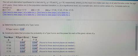 Solved The Null And Alternative Hypotheses For A Test Are