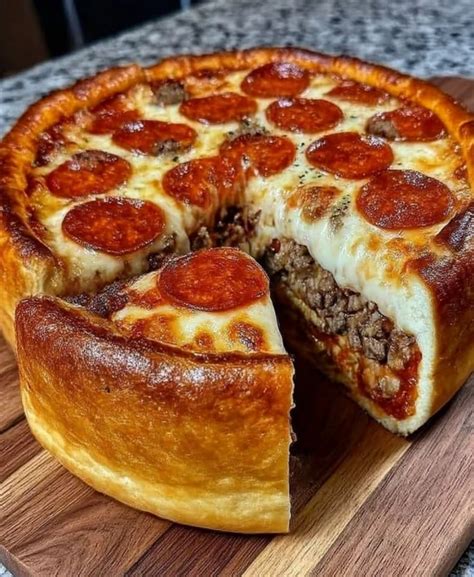 Homemade Chicago Style Deep Dish Pizza Choose A Recipe