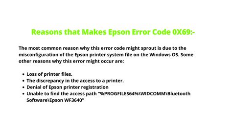 PPT Want Solution Of Epson Error Code 0X69 PowerPoint Presentation Free Download ID 10460877