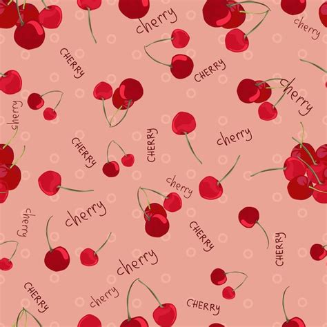 Premium Vector Cherry Seamless Pattern