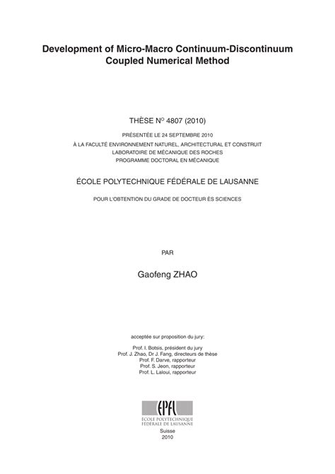 Pdf Development Of Micro Macro Continuum Discontinuum Coupled Numerical Method