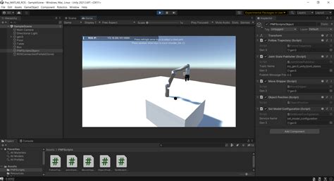 Pick And Place Workflow In Unity 3d Using Ros