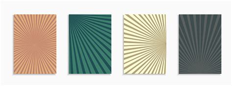 컬러 추상 복고풍 포스터 템플릿 플래카드 브로셔 배너 전단지 모음 팝 아트 줄무늬 배경입니다 원근감이 있는 빈티지 커버 0명에 대한 스톡 벡터 아트 및 기타 이미지 Istock