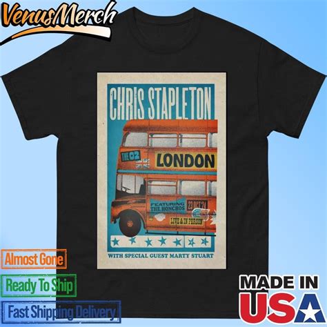 Chris Stapleton Show At The O2 On October 23 2024 Poster Shirt