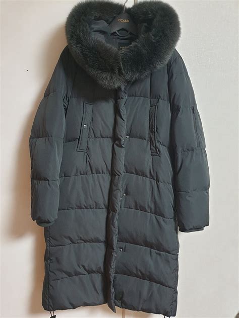 탑걸 오리털롱패딩 여우털모자 66사이즈 택포 4만원입니 티셔츠 캐쥬얼의류 중고나라