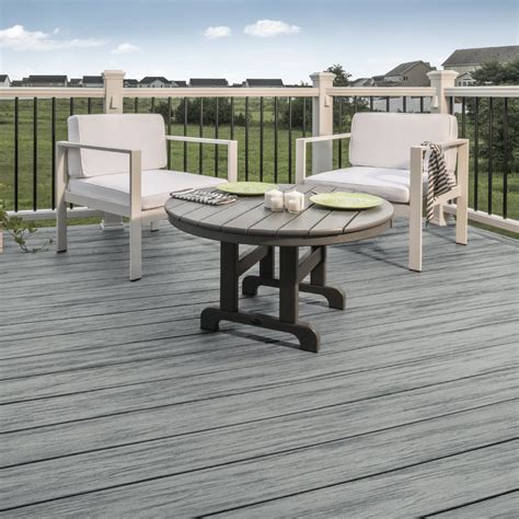 Trex Enhance Foggy Wharf Composite Decking Grooved 20 Schillings