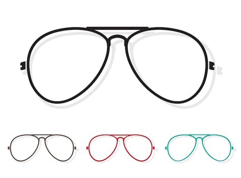 Premium Vector Vector Image Of Glasses On White Background