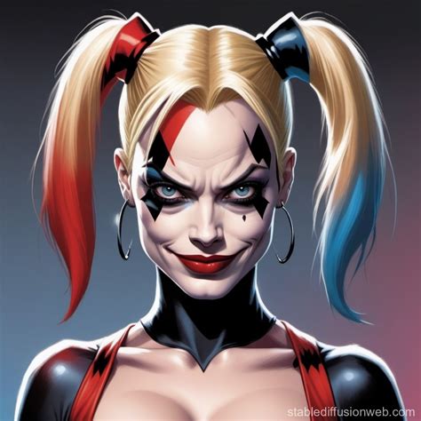 Jaime Pressly Is Harley Quinn Comics Style Prompts Stable Diffusion