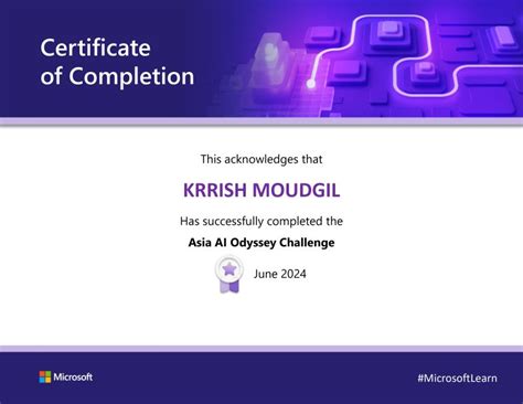 Krrish Moudgil On Linkedin Aichallenge Mslearn Microsoft Azure