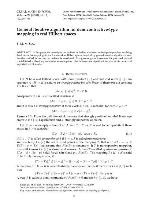 General Iterative Algorithm For Demicontractive Type Mapping In Real Hilbert Spaces