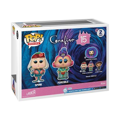 Coraline Th Anniversary Spink And Forcible Funko Pop Vinyl Figure Pack