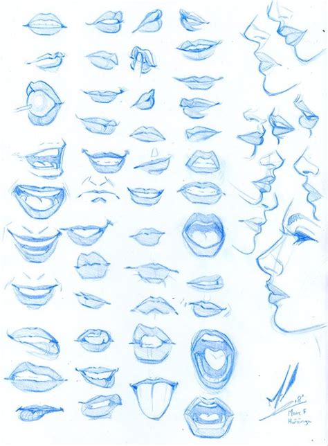 Картинки как нарисовать рот 87 фото