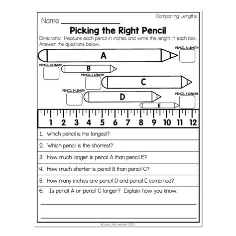Measurement Worksheets 2nd Grade Printable And Enjoyable Learning