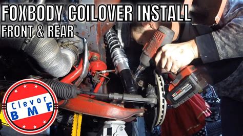 Coilover Install Foxbody Mustang Front And Rear Youtube
