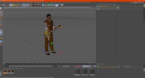아프리카계 미국인 목공예가 서 있는 자세 3d 모델 149 3ds Blend C4d Fbx Max Ma Lxo Obj Free3d