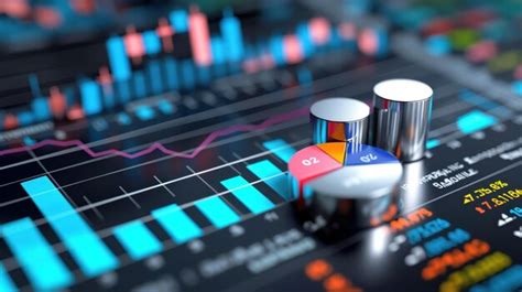 Colorful Graphs And Charts Display Financial Data Trends And Statistics