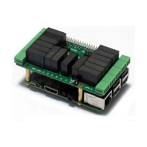 Sequent Microsystems 16 Relays 2a 24v 8 Layer Stackable Hat For Raspberry Pi Robotshop