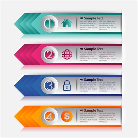 Premium Vector Modern Arrow Text Box Template