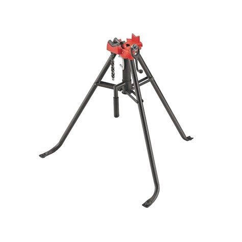 Ridgid 1 8 In To 2 1 2 In Pipe Capacity Portable Tristand Chain Vise