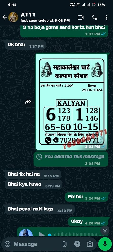 Kalyan Chart Satta Matta Kalyan Today Kalyan Open Kalyan Otc Jodi