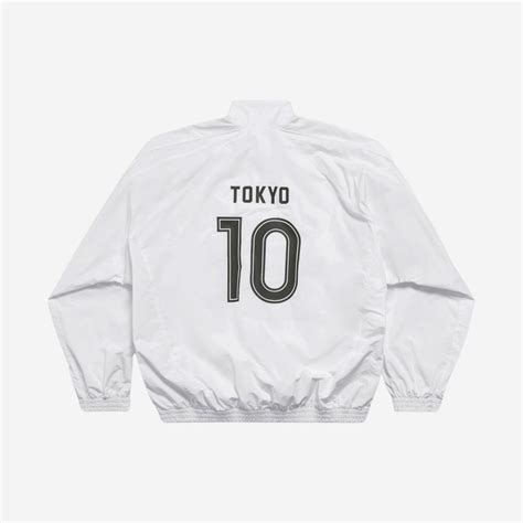발렌시아가 사커 시리즈 도쿄 사커 트랙수트 자켓 화이트 Balenciaga Kream