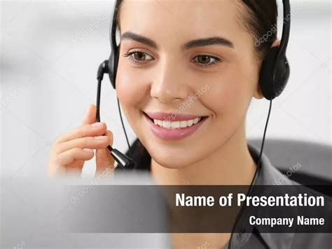 Modern Call Center Powerpoint Template Modern Call Center Powerpoint Background