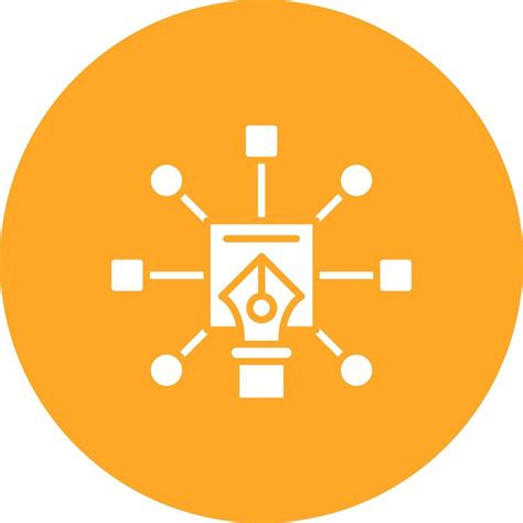 Design Algorithm Glyph Circle Icon 16038728 Vector Art At Vecteezy