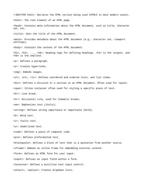 html pdf html element html