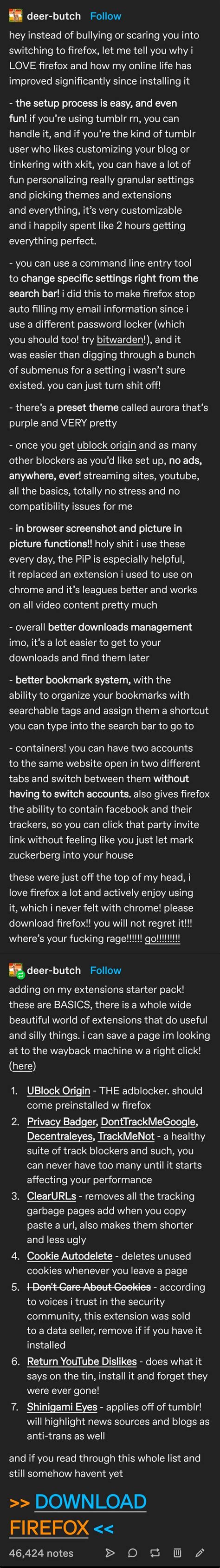 Switching To Firefox Rcuratedtumblr