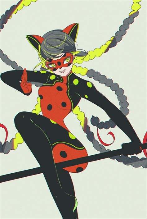 Marinette Dupain Cheng And Bug Noir Miraculous Ladybug Drawn By Seio