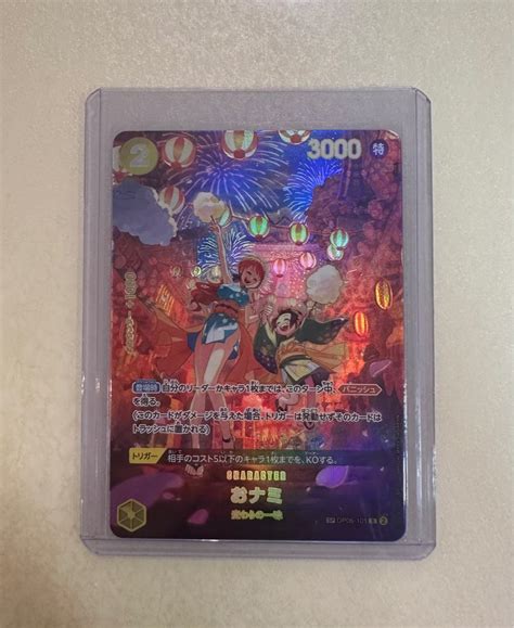 One Piece Op07 Onami Sp Card Hobbies And Toys Toys And Games On Carousell
