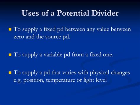 Ppt The Potential Divider Powerpoint Presentation Free Download Id