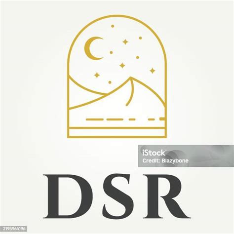 미니멀리스트 간단한 현대 풍경 사막 산 야경 라인 아트 배지 상징 로고 템플릿 벡터 일러스트 레이 션 디자인 0명에 대한 스톡 벡터 아트 및 기타 이미지 Istock