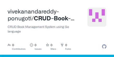 Github Vivekanandareddy Ponugoticrud Book Management System Crud