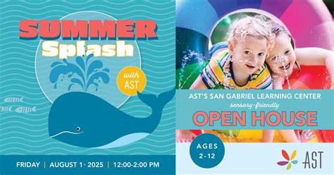 Asts San Gabriel Learning Center Sensory Friendly Summer Splash