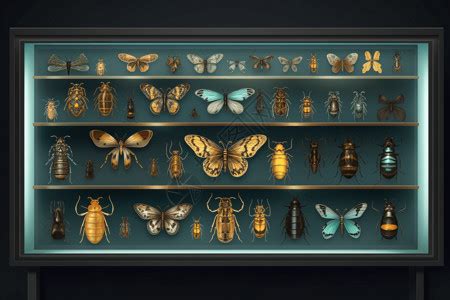 昆虫标本展示插画图片下载 正版图片600048763 摄图网