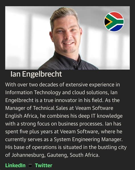 Ian Engelbrecht On Linkedin Veeam 12 Comments
