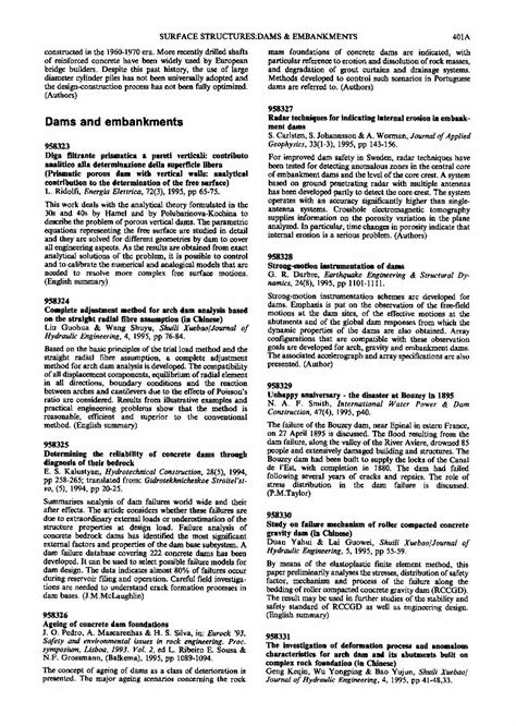 Pdf Determining The Reliability Of Concrete Dams Through Diagnosis Of Their Bedrock E S